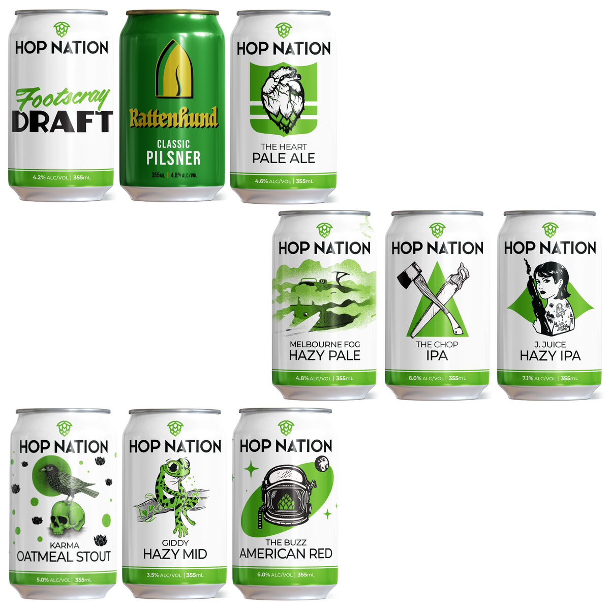 Hop Nation Sample 16 Case – Hop Nation Brewery