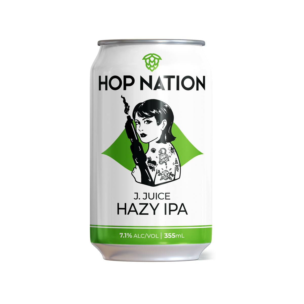 J. JUICE - Hazy IPA | Hop Nation Craft Brewery Footscray – Hop Nation ...